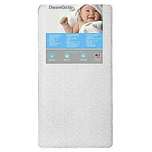 Dream On Me Slumberland 260 Coil 6” Crib And Toddler Mattress, Green Guard Gold Certified, 10 Years Manufacture Warranty, Waterproof Vinyl Cover, Made In The U.S.A
