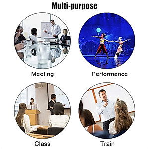 Sujeetec Lavalier Microphone Lapel Microphone Compatible with Wireless Transmitter - Unidirectional Condenser Mic - 3.5mm Screw Lock Plug