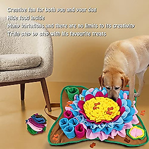 TWOPER Pet Snuffle Mat for Dogs Sniffle Interactive Treat Game for Boredom Anxiety Relief Dog Feeding Mat Enrichment Dog Puzzles for Smart Dogs Encourages Natural Foraging Skills & Mental Stimulation