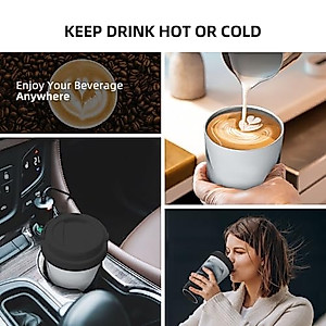 WANGXUEE Mountain Lake Boats Print 500ml Stainless Steel Travel Tumbler Double Wall Vacuum Insulated Coffee Mug