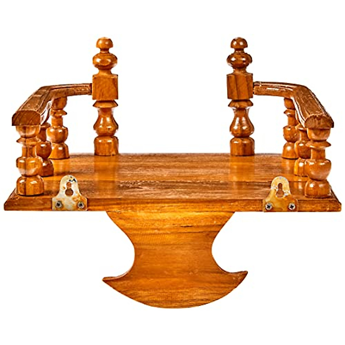 GABUR ThaiArtCraft Buddha Shelf Statue Stand Wall Rack Teak Wood Asian Style 10 Inches