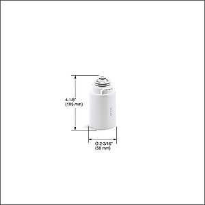 KOHLER R24162-NA Aquifer Shower Filter Replacement for The KOHLER Aquifer Filtered Showerhead, Showerhead Filter for Skin and Hair, One Filter Cartridge