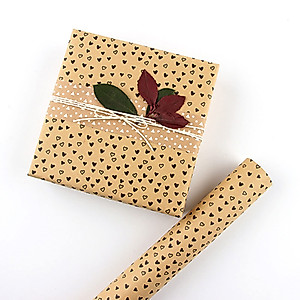 Aimto Wrapping Paper Birthday Wrapping Paper Sheets,Kraft Gift Wrapping Paper Set, for Birthday, Party,DIY Decorations, Baby Shower Wrap,4 Sheets-20 X 28 inches