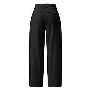 Womens Capri Joggers fold Over Yoga Pant Wide Leg Womens Pants Comfy Lounge Pants Women Underwear Women Womens White Capri Pants Wide Leg Black Pants