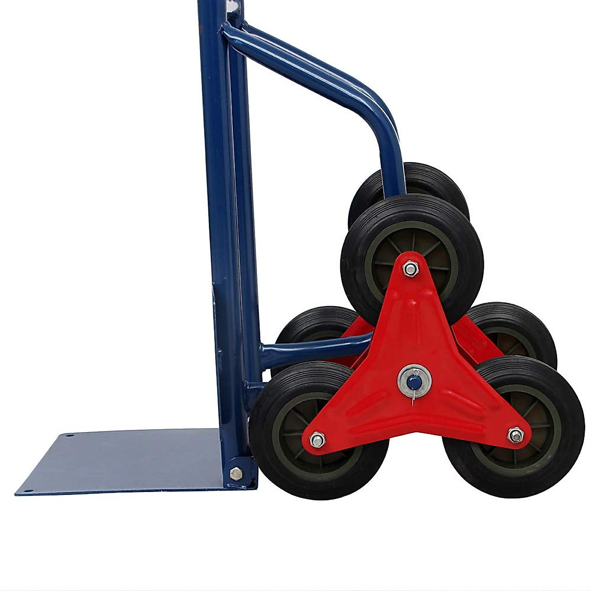 Lykos 440lbs Heavy Duty Stair Climbing Moving Dolly Hand Truck Warehouse Appliance Cart Blue