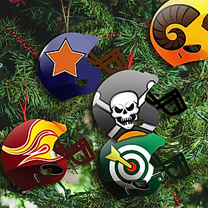 Yookeer Wood Football Crafts Unfinished Football Hockey Helmet Wood Cutout Helmet for Painting DIY Crafts Door Hanger Sports Themed Party Home Decoration(32 Piece)