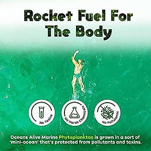 Chlorophyll Algae Supplement, Chlorophyll Marine Phytoplankton by Activation Products 1 Month Supply | Oil Memory and Focus Mineral Trace Supplements - Microalgae Oil for Energy and Stress - 30 ml