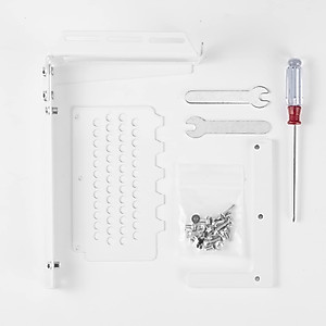 Formulamod Vertical GPU Mounting Bracket Graphics Card Holder Kit with PCI-E 4.0 x16 Riser Cable 90 Degree Right Angle 20cm (White)