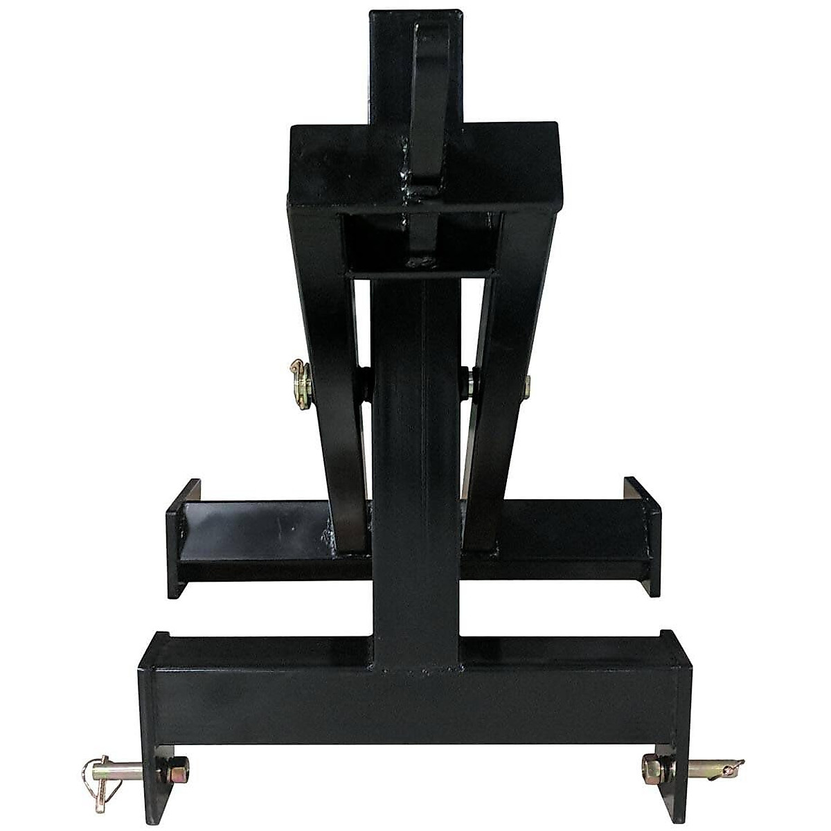 Titan Attachments 3 Point Scissor Lift Fits Category 1 Tractors, Material Handling Lift for Raising, Lowering & Extending Hay Bales to Stack