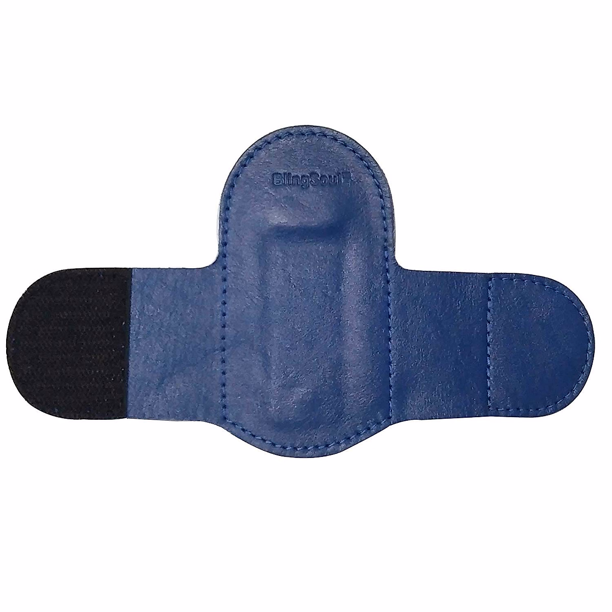 Blingsoul Blue Leather Stethoscope Holder for Women and Men - Stethoscope Case Hip Clip, Medical Nursing Essentials Stethoscope Case for Nurses Holster Cover Kit for Physicians Cardiologist Doctor