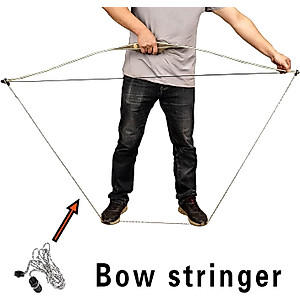 AF Archery LongBow Set, 62" Right Hand Premium Hunting Bow Kit for Archery Enthusiasts, Ergonomic Design All-in-One Longbow for Youth Adults Beginners to Advanced Outdoor Practice & Hunting, 45lbs