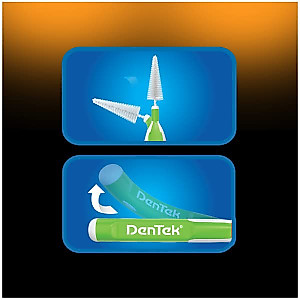 DenTek Easy Brush Plaque Control Interdental Cleaners, Tight, 16 Count (Pack of 2)