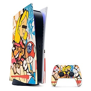 MightySkins Gaming Skin for PS5 / Playstation 5 Bundle - I Cant See | Protective Viny wrap | Easy to Apply and Change Style | Made in The USA