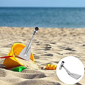 Hemoton Kids Toys Hand Tools 2Pcs Stainless Steel Digging Shovel Outdoor Explore Snow Shovel Garden Tool for Summer Gardening Camping Transplanting () Bonsai Tools Kid Toys