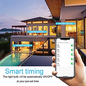 DOGAIN Smart Light Bulbs E12 Base LED Color Light Bulb WiFi-Bluetooth Candelabra Light Bulbs Compatible with Alexa Google Home, APP Color Changing Dimmable, 360 lm 35w Equivalent (2.4 Ghz only) 3 Pack