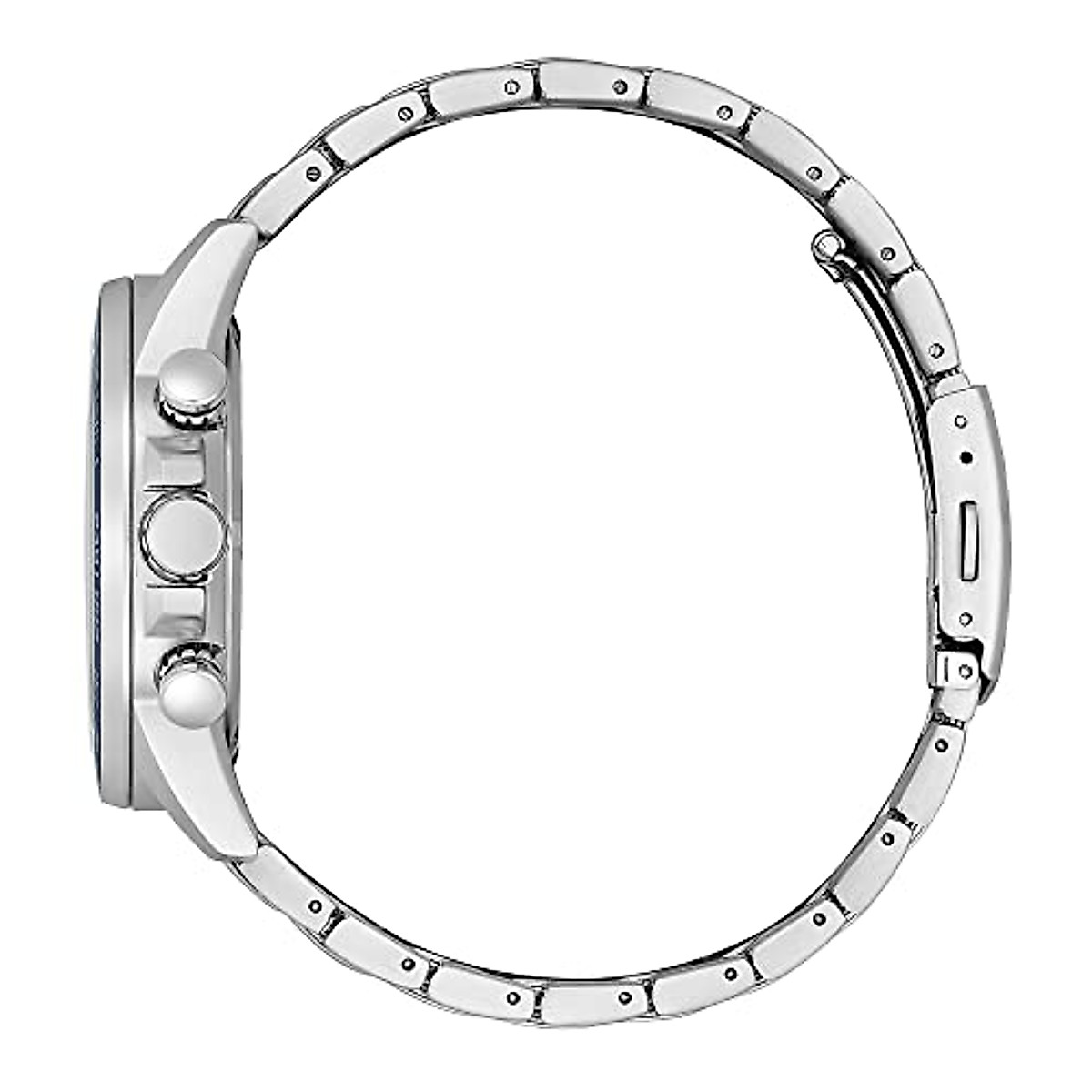 Citizen Men's Eco-Drive Weekender Brycen Chronograph Watch in Stainless Steel, Blue Dial (Model: CA0781-50L)