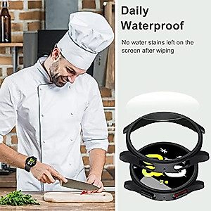 [5+5Pack] SPGUARD Galaxy Watch 5/Watch 4 44mm Screen Protector Case Cover,Tempered Glass Galaxy Watch 5/4 Screen Protector & Watch 5/4 Case Cover Hard PC Bumper for Samsung Galaxy Watch 5/4 44mm