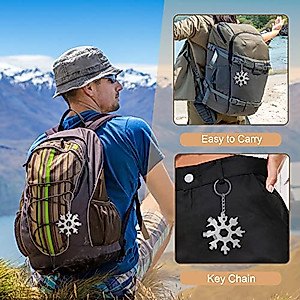 Stocking Stuffers Gifts for Men,18-in-1 Snowflake multi tools Christmas Gifts-Cool Gadgets for Men-Unique Mens Gifts Ideas for Him,Husband,Dad,Grandpa,Teens,Adults,Boys,Boyfriend（2 Packs）
