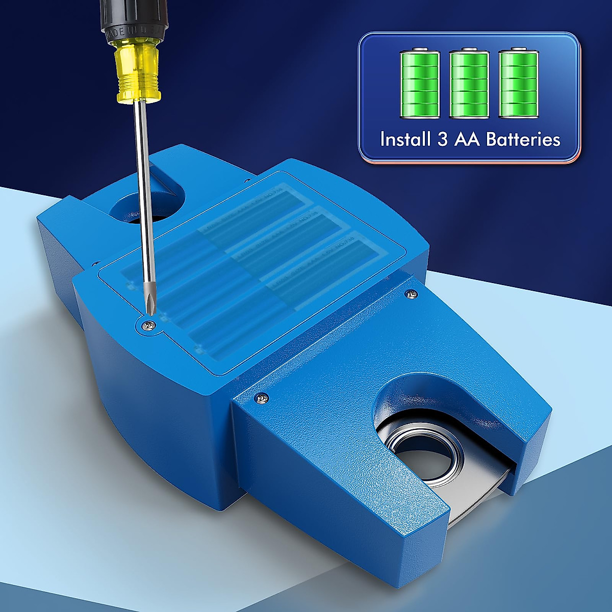 660lb Digital Hanging Weight Scale with Cast Aluminum Case,300Kg Mini Crane Scale Handheld with Metal Hooks for Luggage,Package,Fishing,Hoyer Lift (Blue)