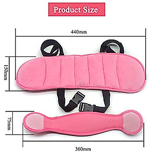 2Pack Boy and Girl Head Support for Car Seats,Ajustable Comfortable Pillow for Baby Child Tolddler Infant Pink and Grey