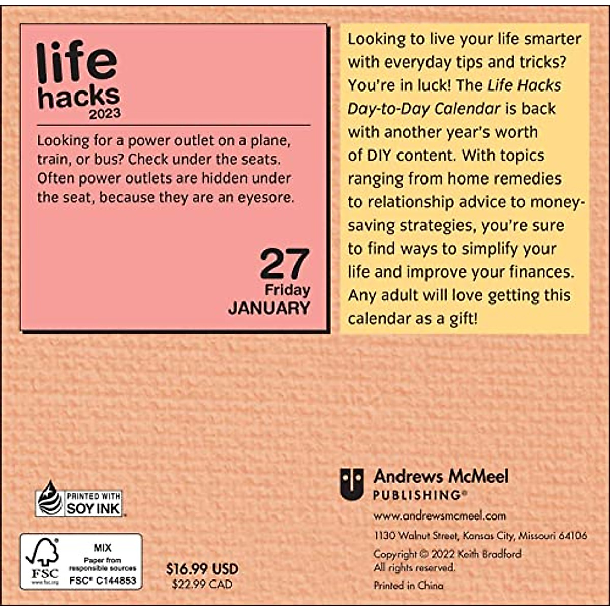 Life Hacks 2023 Day-to-Day Calendar: Tips, Tricks, and Daily DIYs to Make Your Life a Little More Awesome