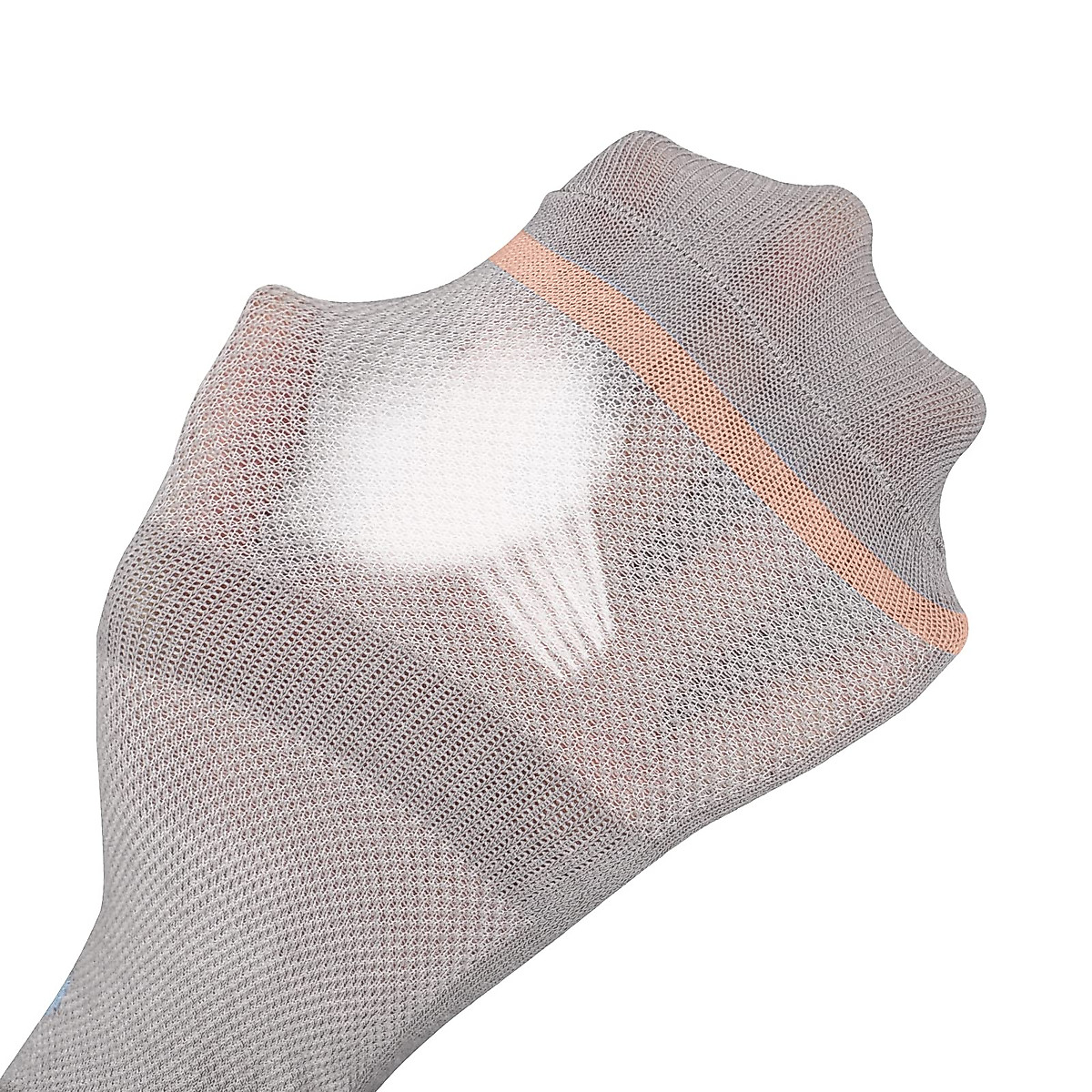 NOVAYARD 6 Pairs Non Slip Yoga Socks Pilates Hospital Gripper Barre Socks Women(Orange,Small)