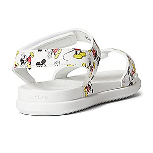 Native Shoes Girl's Charley Disney Print (Little Kid) Shell White/Shell White/Mickey All Over Print 11 Little Kid M