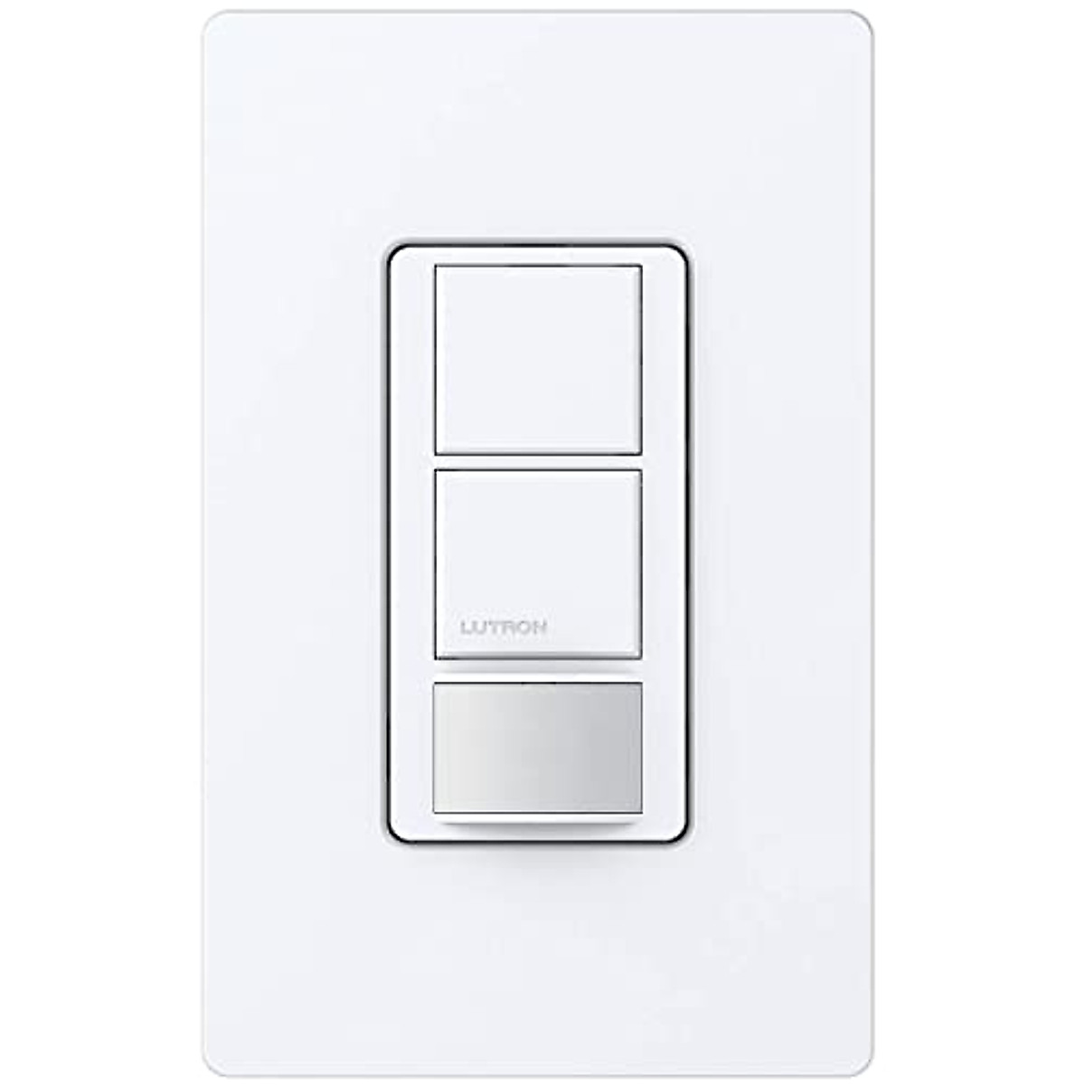 Lutron MS-OPS6-DDV-WH Motion Sensor, Maestro Occupancy Sensor Switch, 6A, Single Pole/Dual Circuit - White