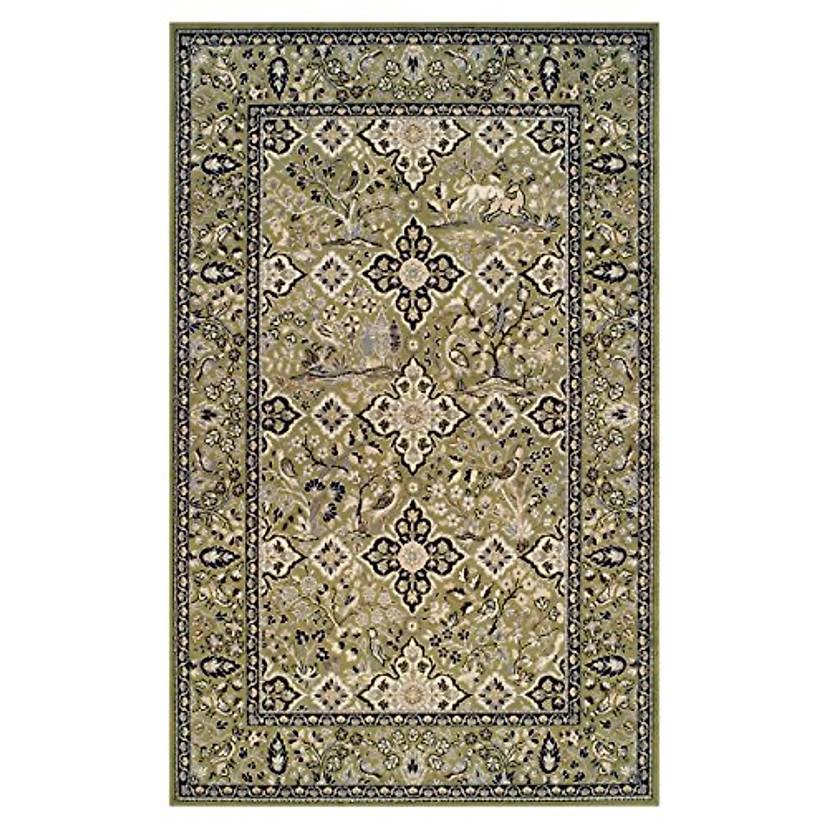 SUPERIOR Radcliffe Collection Area Rug, 8mm Pile Height with Jute Backing, Traditional European Tapestry Design, Fashionable and Affordable Woven Rugs - 5' x 8'