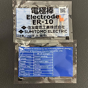 2Pairs ER-10 Electrode For Sumitomo T-39 Type-66 T-81C 82C Z1C 71C TYPE-81 M12 T-400/600C Fiber Fusion Splicer Welding Electrodes Rod ER-10