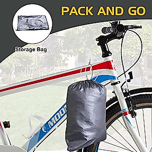 MOONCOOL Adult Tricycle Cover Trike Cover, 3 Wheeled Bicycle Bike Cover for Outdoor Storage Waterproof, Dust Wind Proof for Bikes