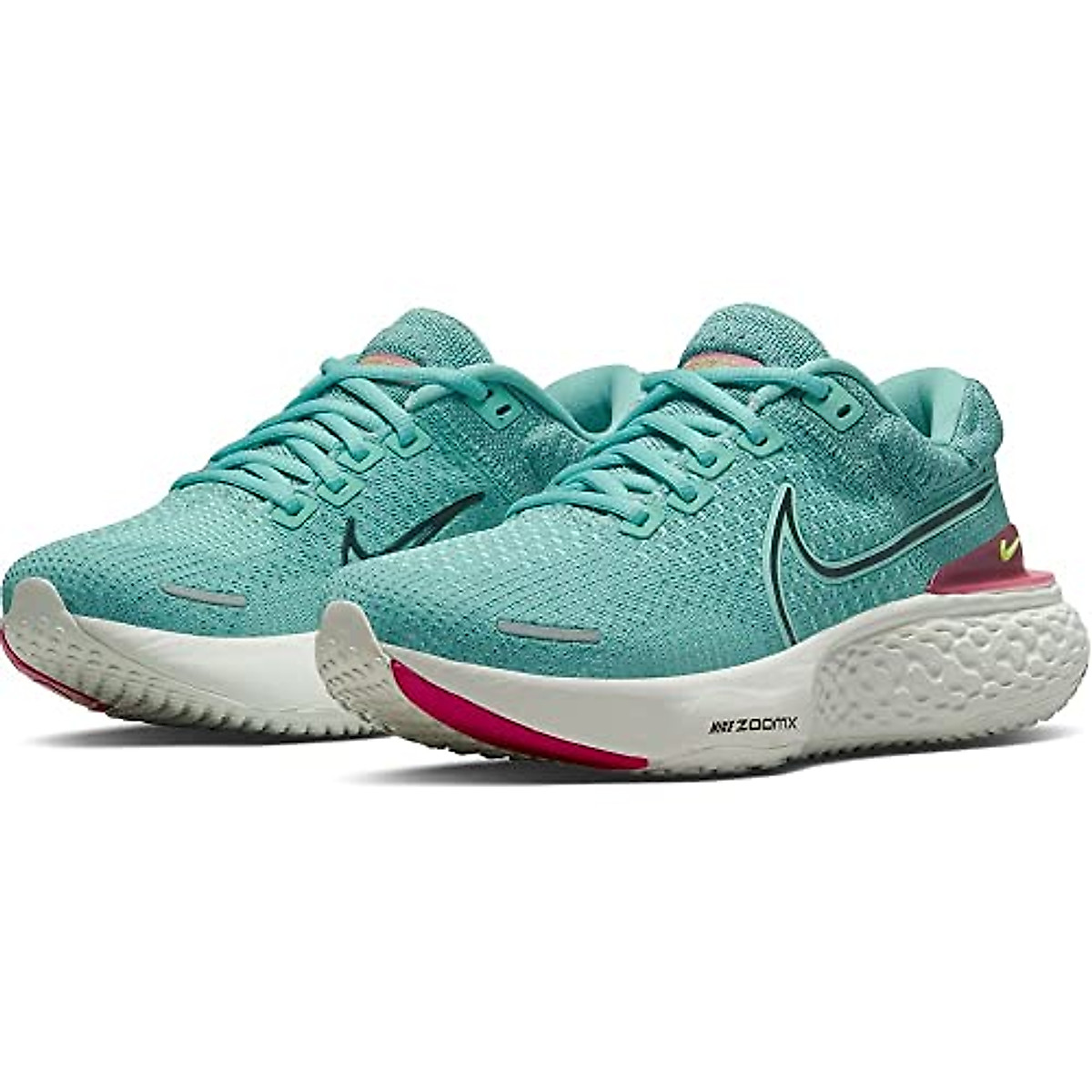 Nike Women's ZoomX Invincible Run FK 2 (Washed Teal/Pink Prime/Barely, us_Footwear_Size_System, Adult, Women, Numeric, Medium, Numeric_8_Point_5)