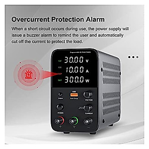 Adjustable DC Power Supply 60V 5A Lab Bench Power Source Stabilized Power Supply Voltage Regulator Switch 120V 30V 10A(WPS1602)