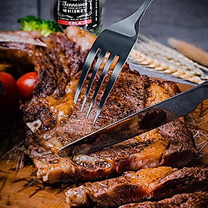 Forks,Set of 6 Top Food Grade Stainless Steel Forks Silverware Set, Dinner Forks, Flatware Forks,Cutlery Forks,8 Inches, Mirror Polished & Dishwasher Safe, New Apartment Essentials