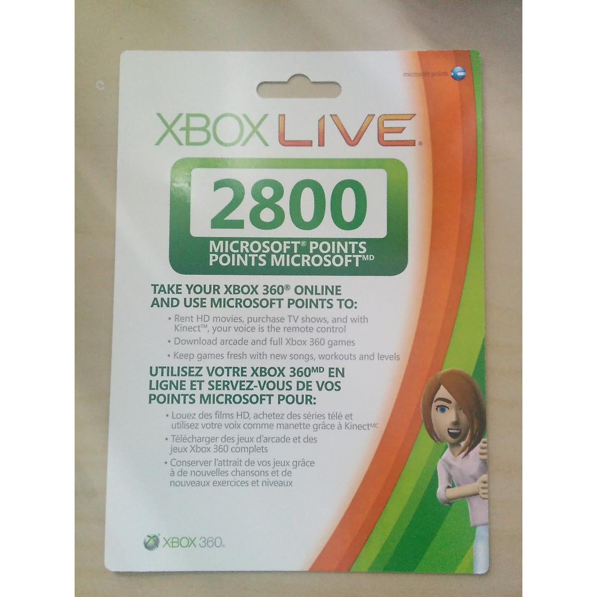 Microsoft Xbox 360 Live Points Retail