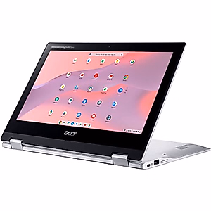 acer Flagship 2 in 1 Touchscreen Chromebook 11.6" HD Student Business Laptop, MediaTek MT8183C 8-Core Processor, 4GB RAM, 64GB eMMC, WiFi 5, Webcam, Bluetooth, Chrome OS, Silver w/GM Accessory
