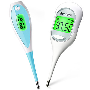 Bundle of Digital Thermometers for Fever, Oral Thermometer for Family Use