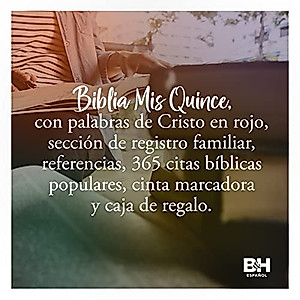 Reina Valera 1960 Biblia Mis Quince, rosa y blanco símil piel | RVR 1960 Mis Quince Bible, Pink/White, LeatherTouch (Spanish Edition)