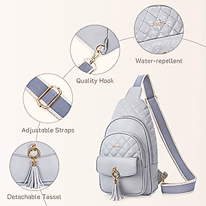 Missnine Canvas Laptop Bag and Sling Backpack Chest Bag