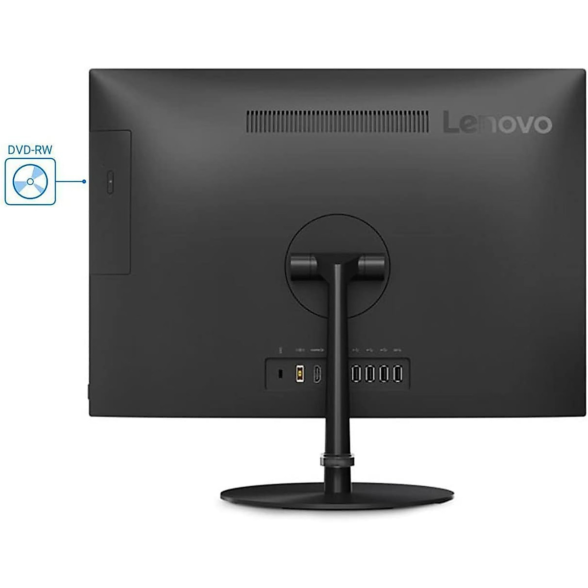 Lenovo V130 All-in-One Business Desktop, 19.5” HD+ Display AIO, 16GB RAM, 1TB PCIe SSD, Intel Dual-Core Processor, DVD-RW, Wi-Fi, Webcam, HDMI, Wired Keyboard & Mouse, Windows 11 Pro