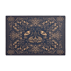 QwThum Coffee Mat Coffee Bar Maker Mat Backed Absorbent Nonslip Coffee Station Mat For Kitchen Countertop Fast Dry Washable Dish Drying Mat 18x12Inch