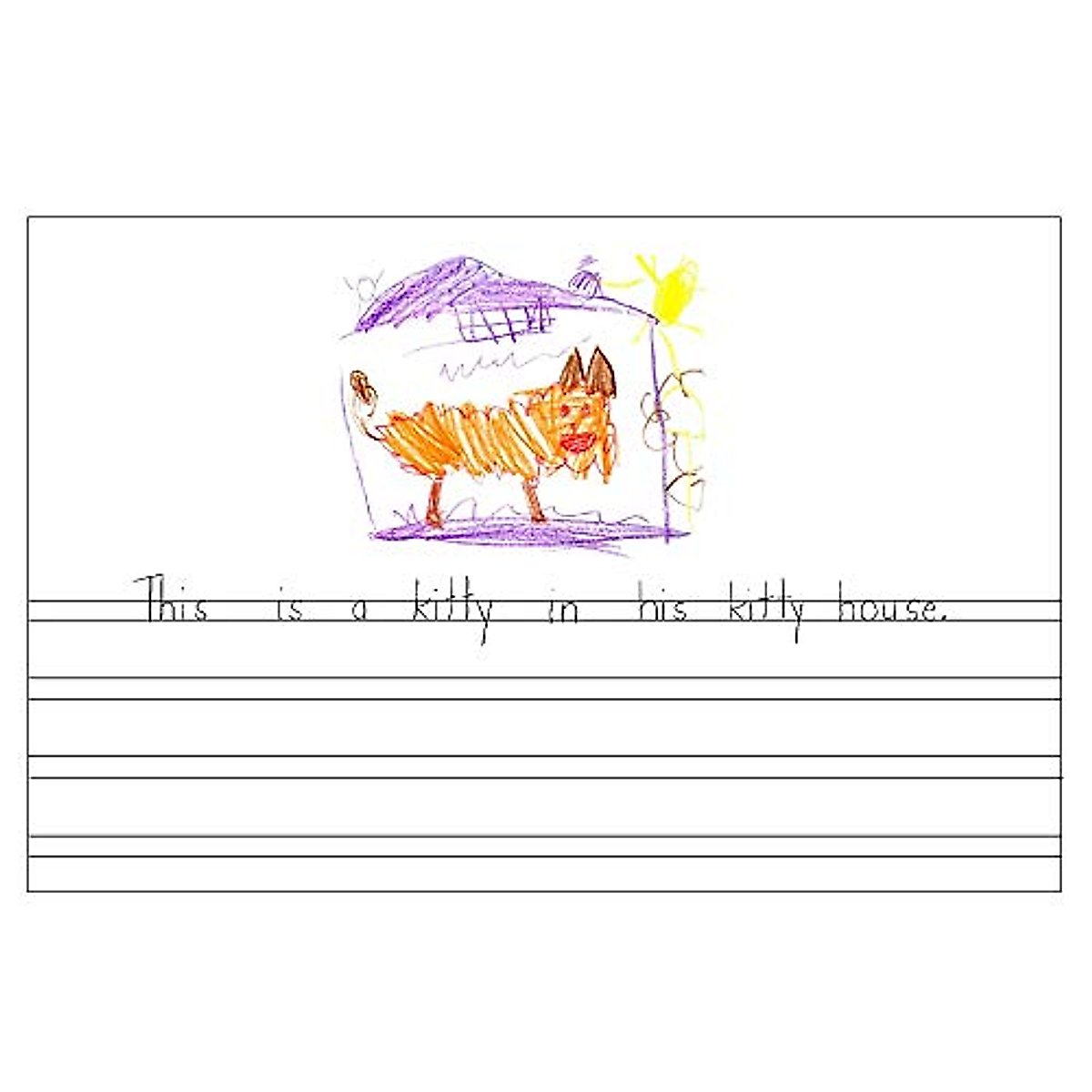 Handwriting Without Tears Learning Without Tears Big Sheet Draw & Write Paper K–Grade 1, Writing, Drawing, Handwriting, Sentence Practice- for School or Home Use