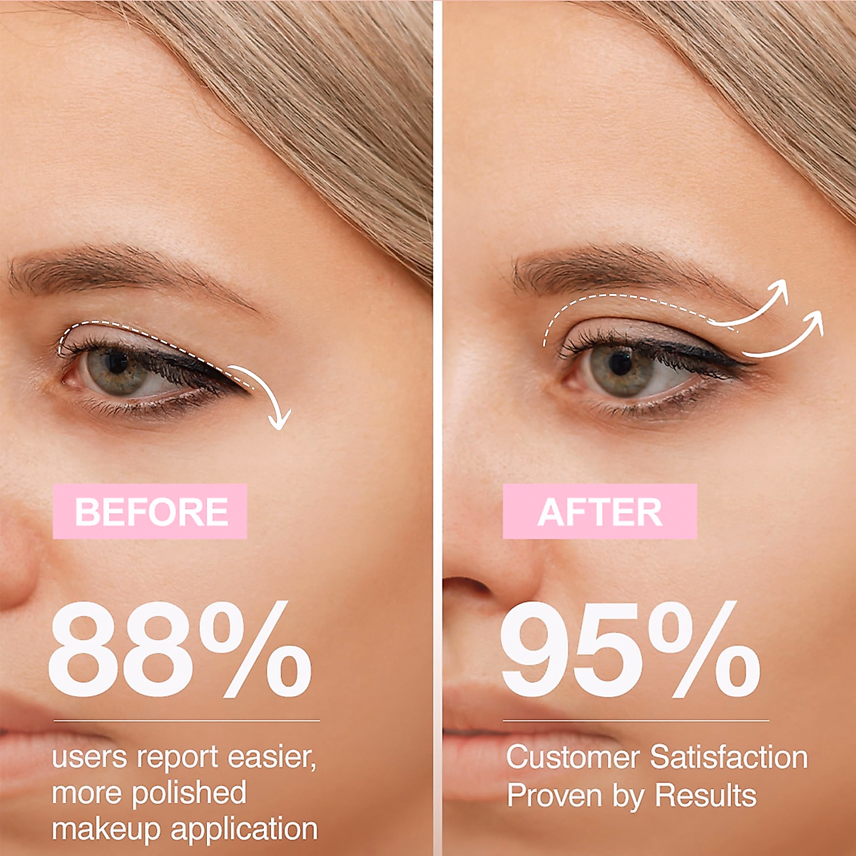 Beauty Logic Aqua Lace Eyelid Lifting Kit, 120 Invisible Lifter Tape Strips, Instant Natural Self Adhesive Upper Eye Lid Lift Double Stickers for Hooded Droopy Puffy Uneven Eyes (Medium)