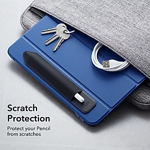 ESR Pencil Case Holder Compatible with The Pencil (Pro and 1st and 2nd Gen), Elastic Pocket for Stylus Pen [Pencil Protected and Safe] Pouch Adhesive Sleeve Attached to Case for Pencil, Black