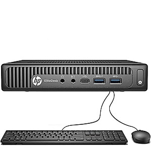 HP EliteDesk 800 G2 Mini Desktop PC Intel Core i5-6500T (3.20-3.40Ghz) 256GB SSD 16GB RAM WiFi + BT Dual DisplayPort + VGA, Win 10 PRO (Renewed)