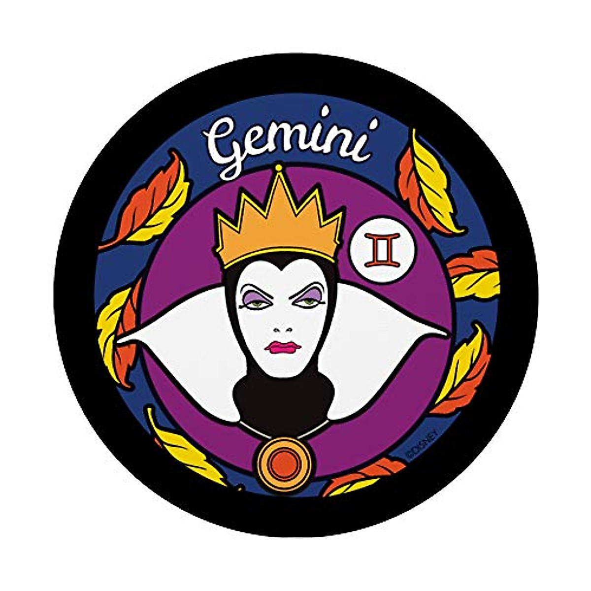 Disney Villains The Evil Queen Gemini Zodiac PopSockets Grip and Stand for Phones and Tablets