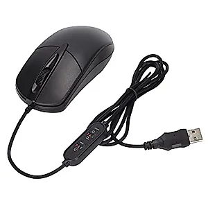 ASHATA Heated Mouse, Constant Temperature Adjustment Wired Heated Mouse Widely Compatible for PC for Laptops for Desktops