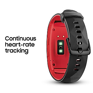 SAMSUNG Gear Fit2 Pro Fitness Smartwatch (Small) - Red (Renewed)
