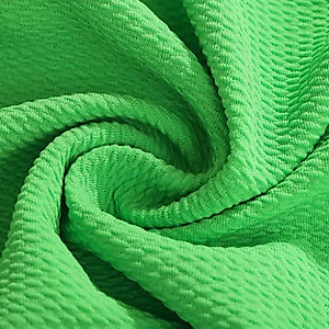 Liverpool Bullet Textured Fabric by The Yard 4 Way Stretch Solid - Yard Thick Knit Jersey Liverpool Fabric for Bows (Sunny Yellow)