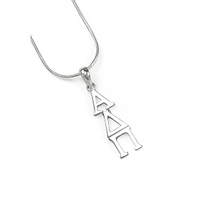 The Collegiate Standard Alpha Delta Pi Sterling Silver Lavaliere Pendant
